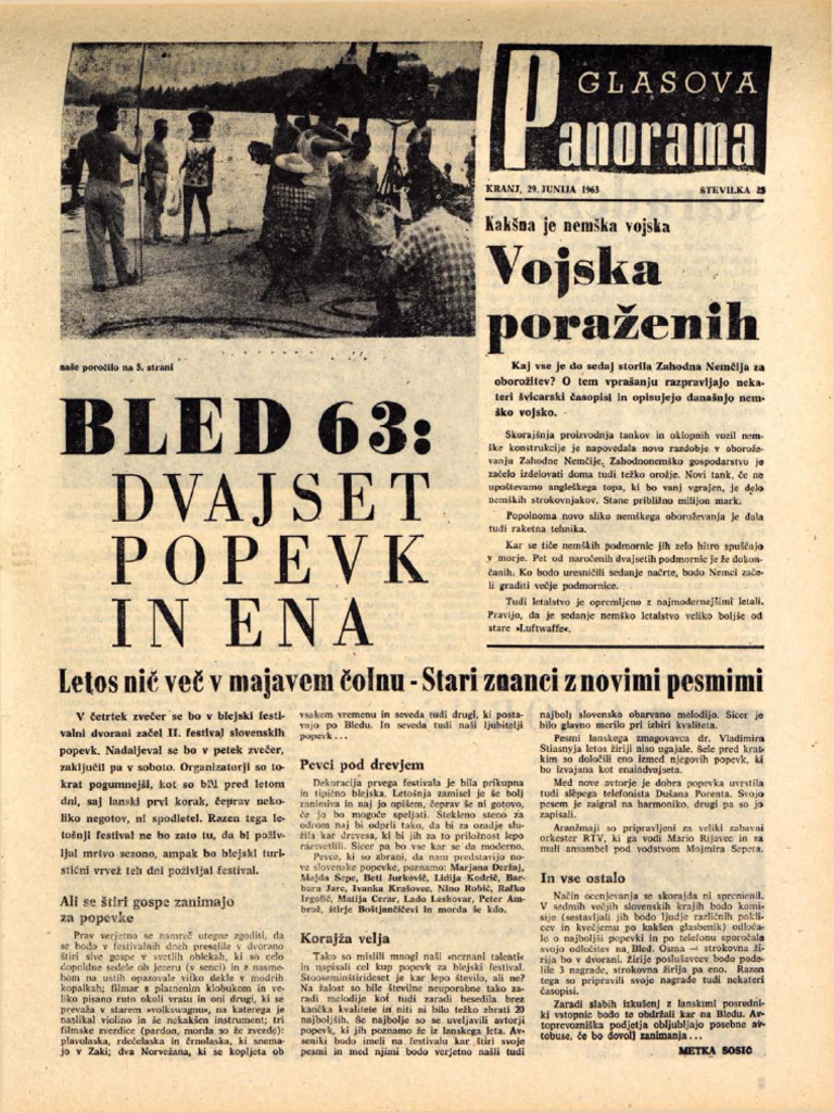 Gorenjski Glas 1983 | PDF