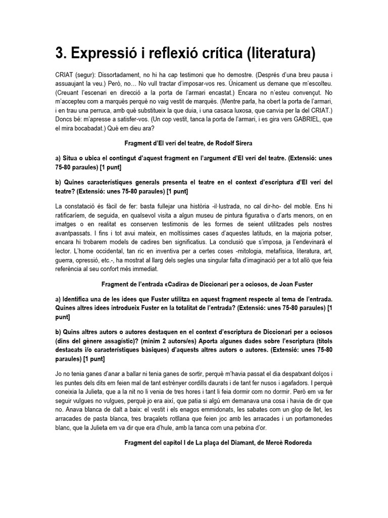 Expressió Literatura | PDF