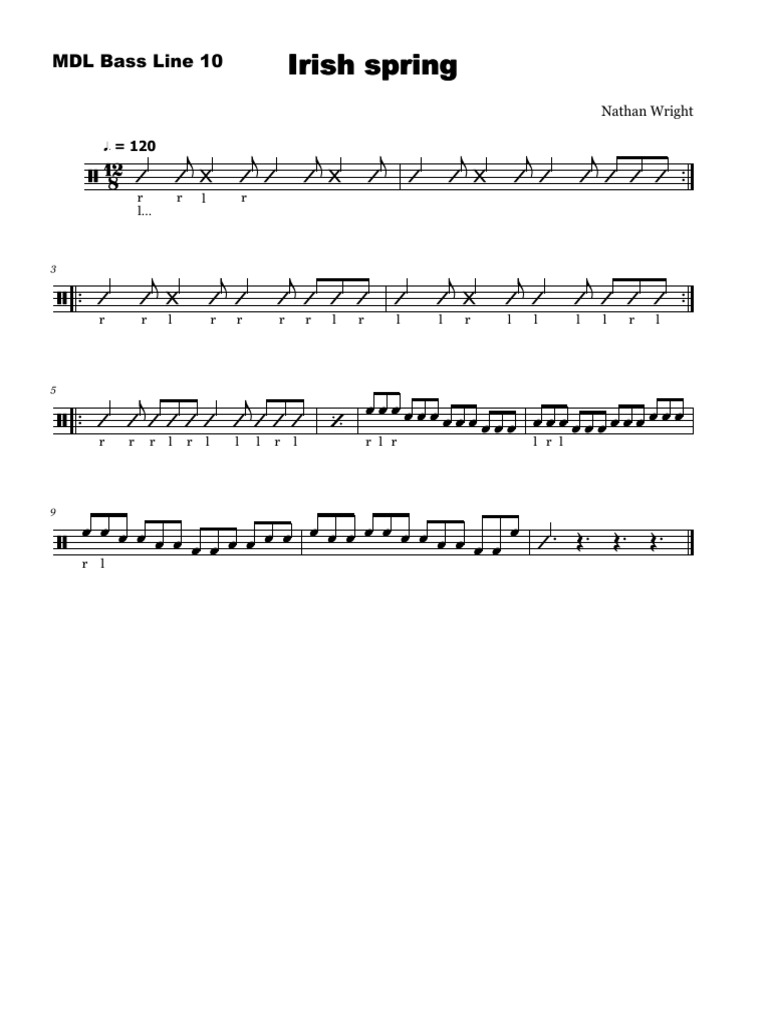 Irish spring-MDL Bass Line 10 | PDF