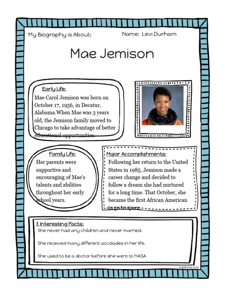 Common Core Biography Research _ Online Graphic Organizer | PDF