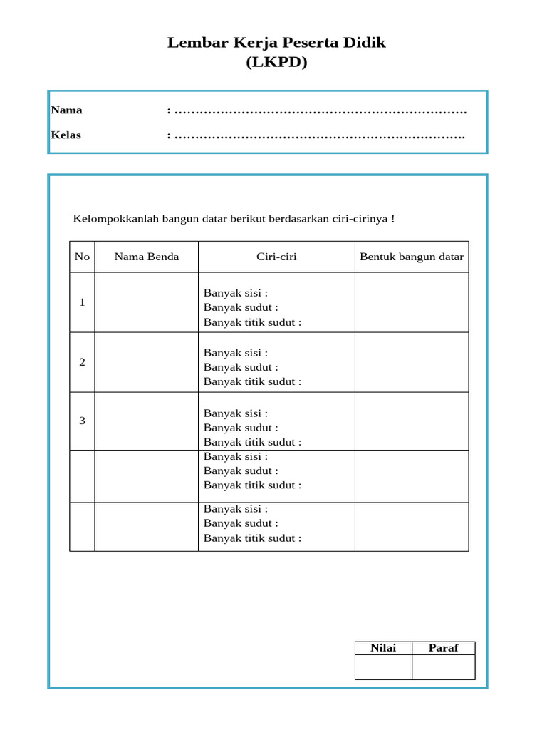 Print LKPD Hvs | PDF