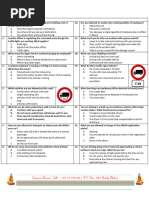 Learning Licence Test Questions Answers | PDF | Traffic | Vehicles