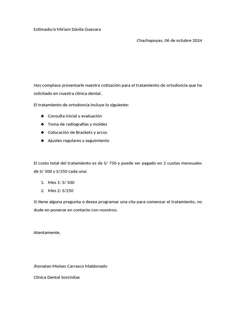 Carta Simple | PDF