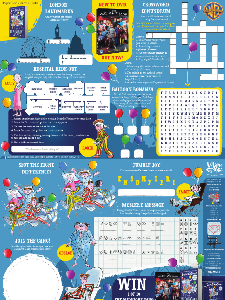 The Midnight Gang Activity Sheet | PDF