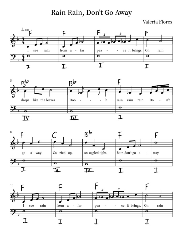 Rain Rain, Don't Go Away | PDF