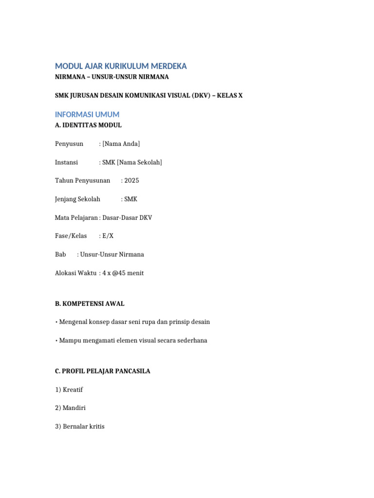 Modul_Ajar_Nirmana_Unsur_Unsur | PDF