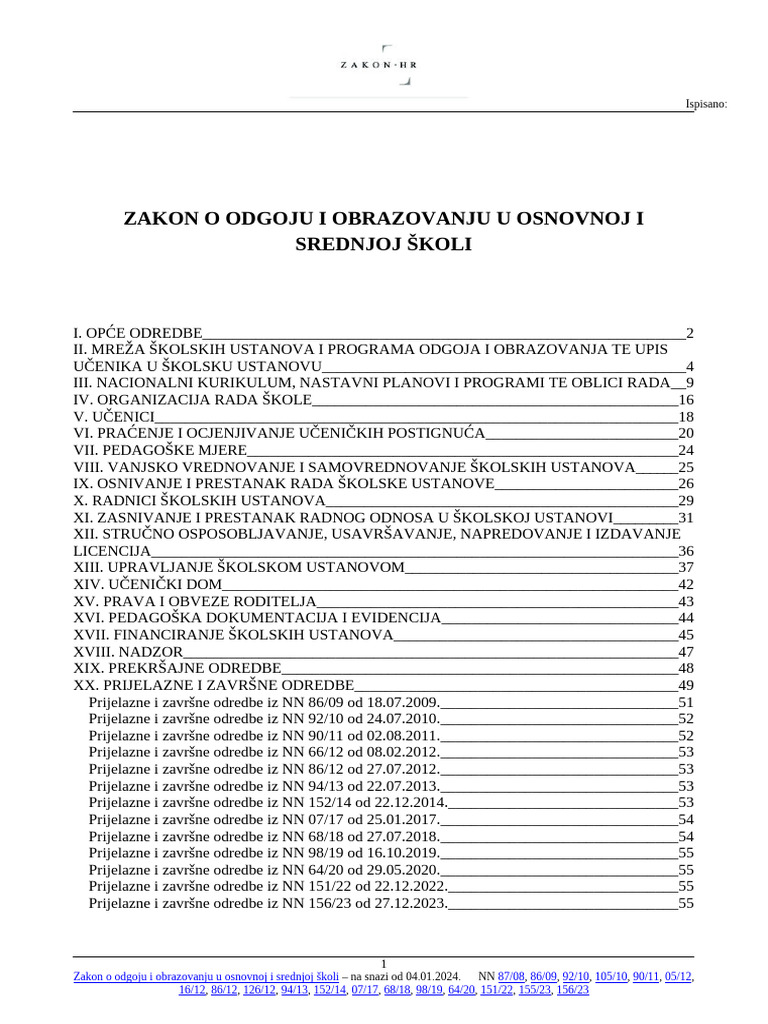 Zakon_o_odgoju_i_obrazovanu_u_osnovnoj_i_srednjoj_skoli_2024 | PDF