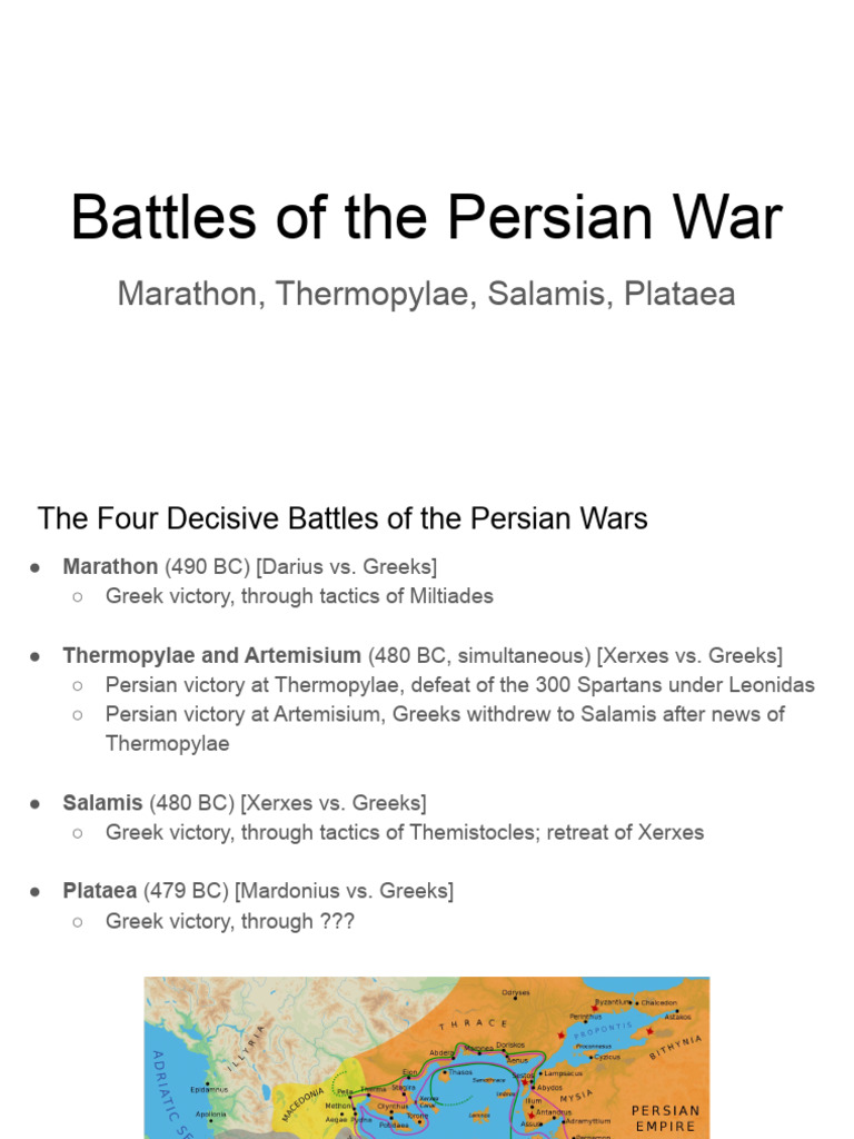 Key Battles of the Persian War | PDF | Greco Persian Wars | Ancient Greece