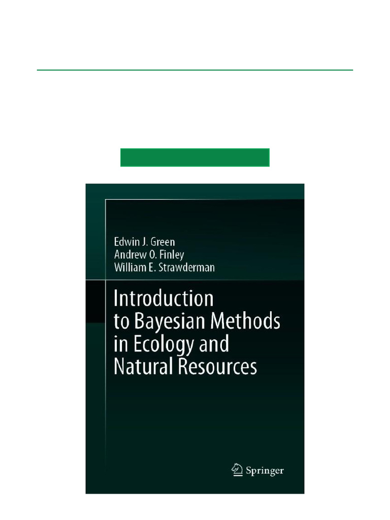Introduction To Bayesian Methods in Ecology and Natural Resources ...