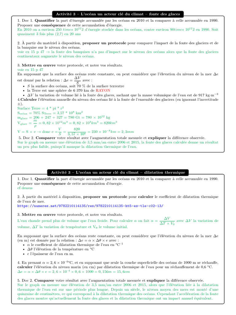 Activite3-Ocean Correction | PDF