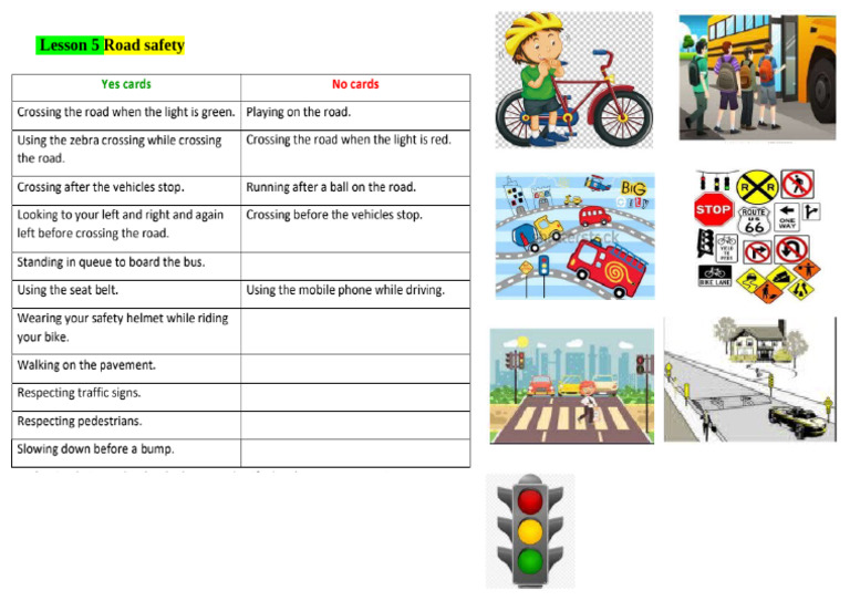 Lesson 5 Road Safety | PDF