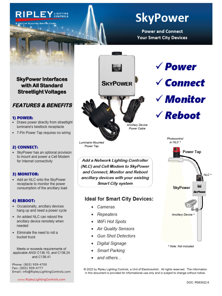 Ripley SkyPower R063022.6 | PDF | Modem | Computer Engineering