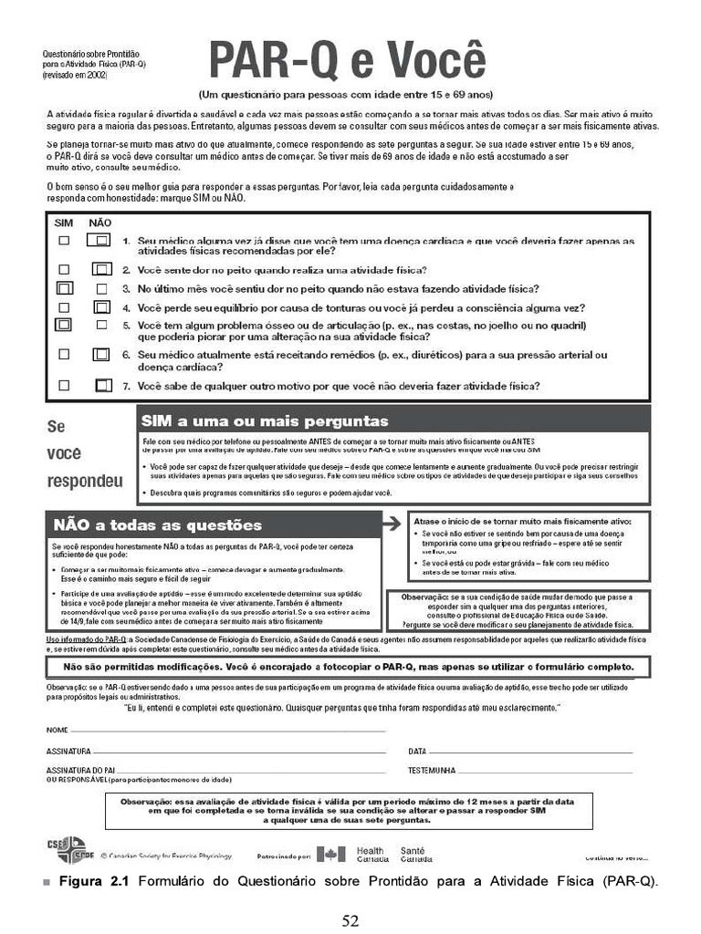 PAR-Q Will | PDF