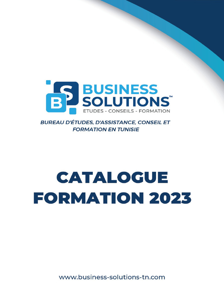 Catalogue De Formation 2023 Pdf