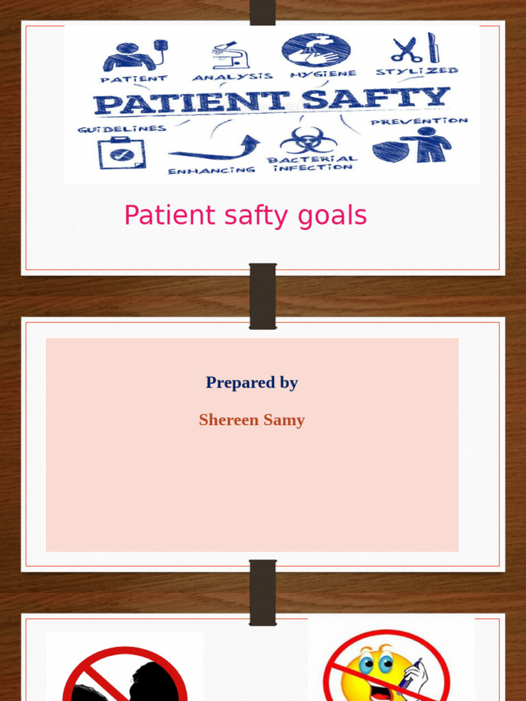 Patient Safety Goals and Compliance Guide | PDF | Patient Safety | Safety