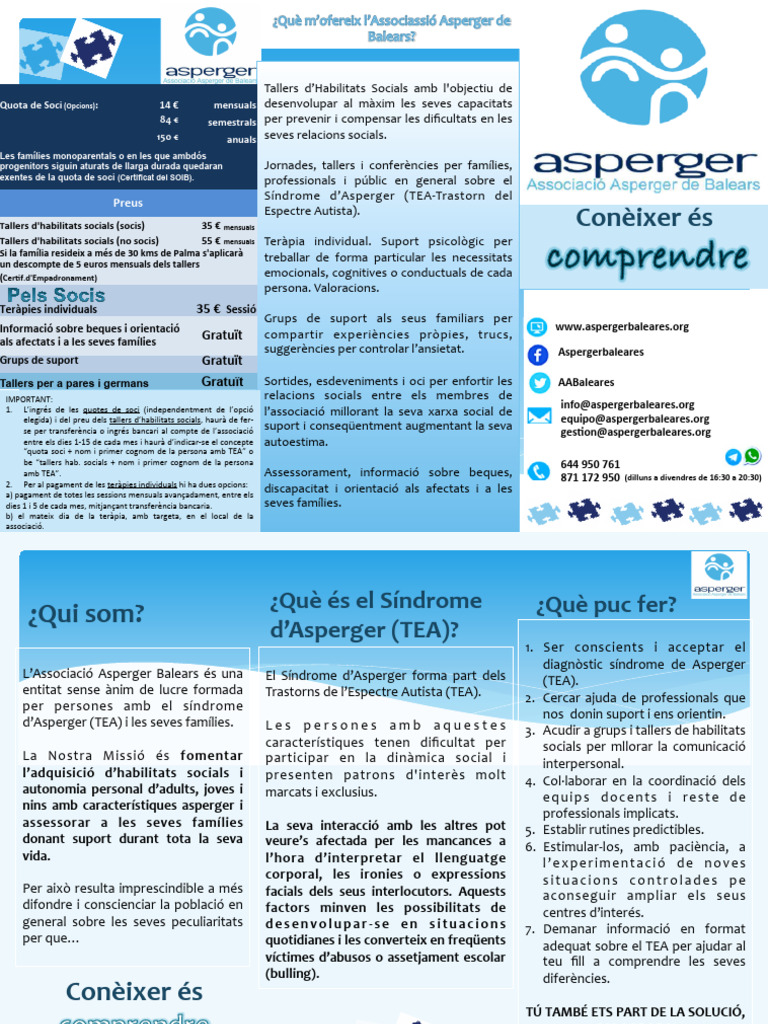 Triptic Catala Tarifes | PDF