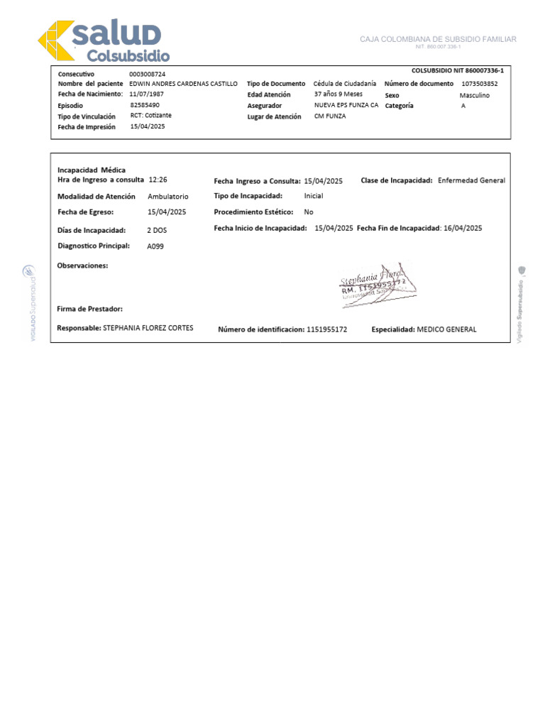 COLSUBSIDIO L.S FUNZA | PDF