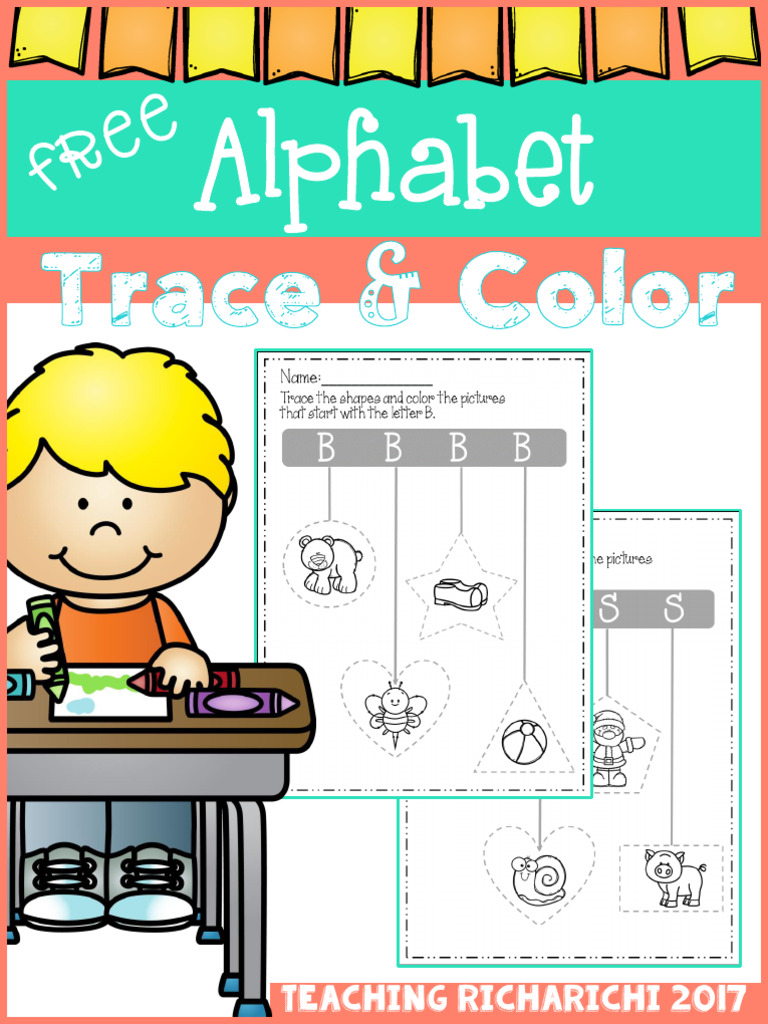 Alphabet Tracing and Coloring Activity | PDF