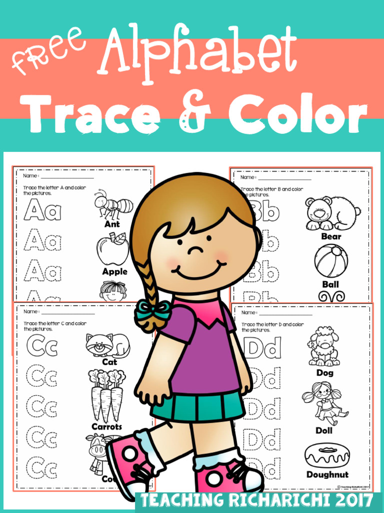 FREEAlphabet Trace Color Set 2 | PDF