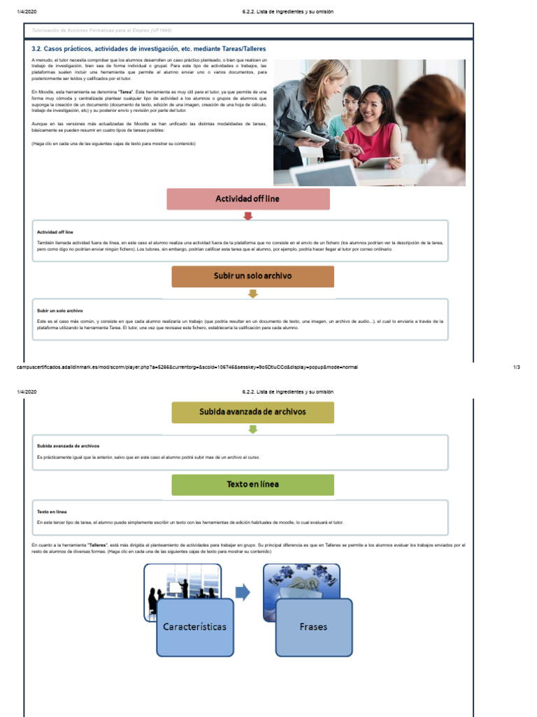 TEMA3 - 3.2. Casos PR Cticos, Actividades de Investigaci N, Etc. Mediante Tareas-Talleres | PDF ...