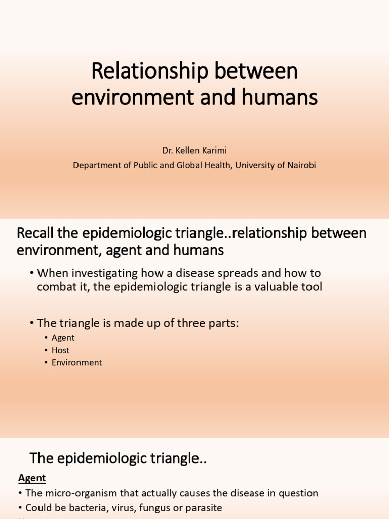 2.relationship Between Environment and Human | PDF | Environmental Degradation | Climate Change