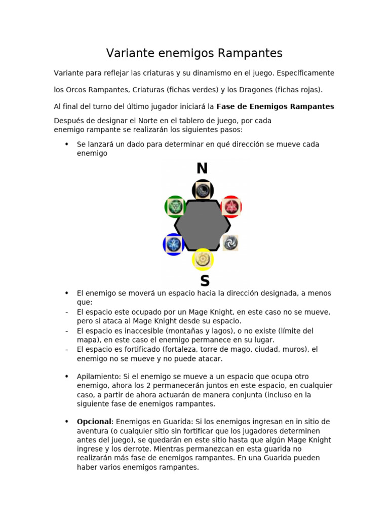 Variante Enemigos Rampantes | PDF