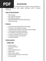Wound Dressing Guide | PDF | Wound | Clinical Medicine