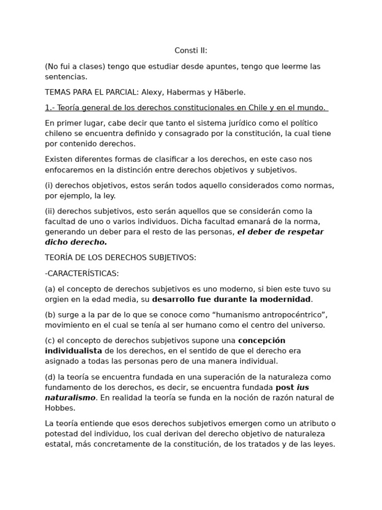 Consti II | PDF | Derechos | La Ley natural