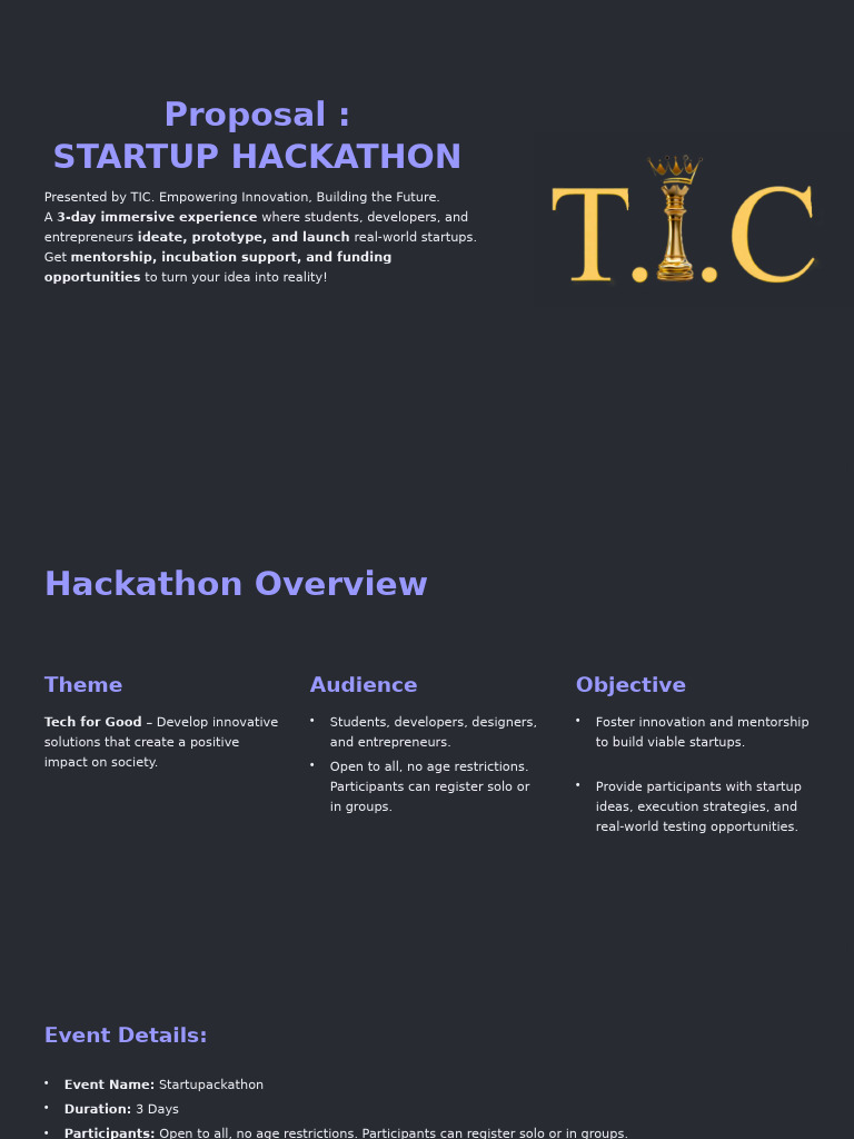 Proposal Startup Hackathon Final (1) 1 | PDF | Startup Company | Small Business & Entrepreneurs