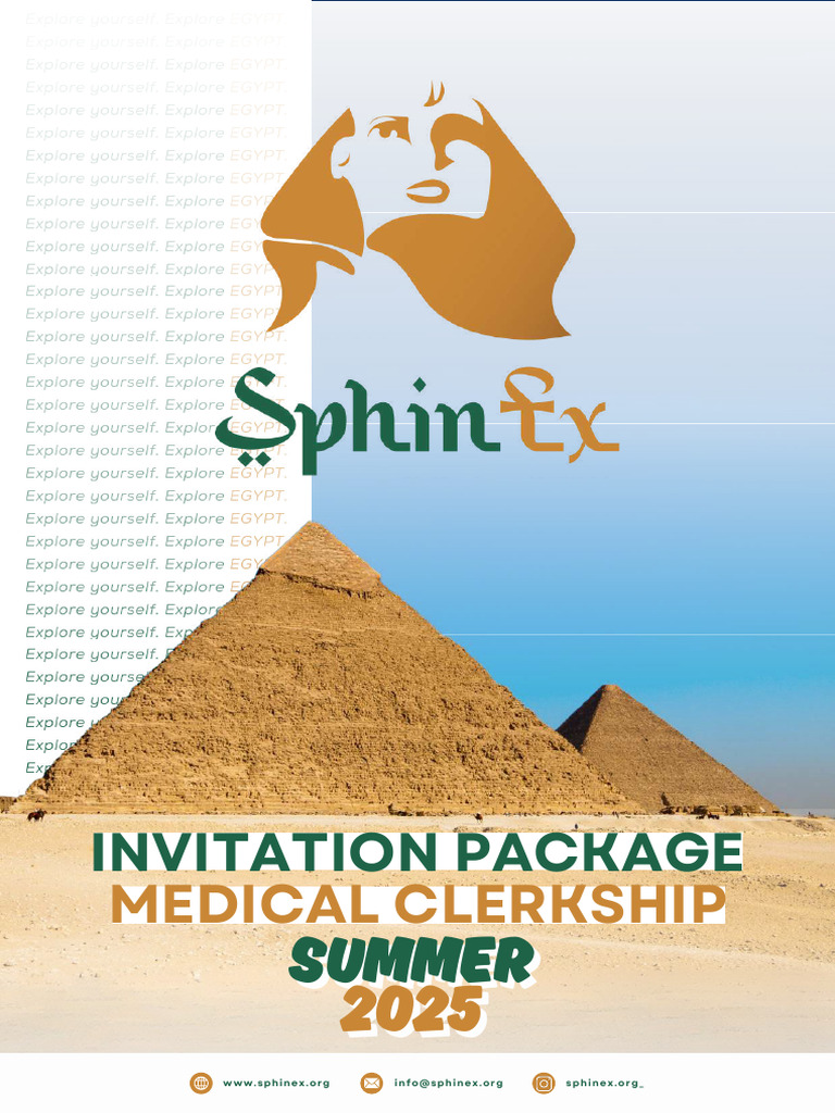 SphinEx Summer Clerkships 2025 - Invitation Package | PDF | Egypt | Nile