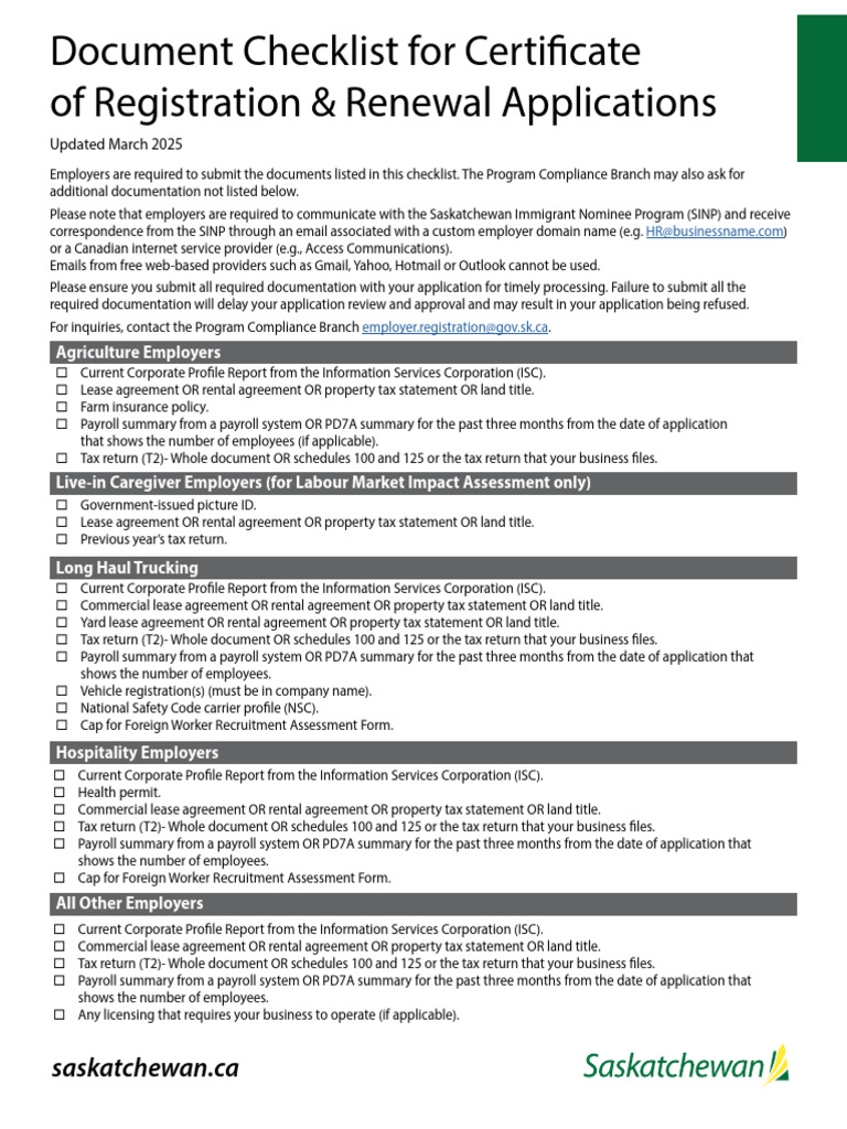 Document Checklist Form | PDF | Payroll Tax