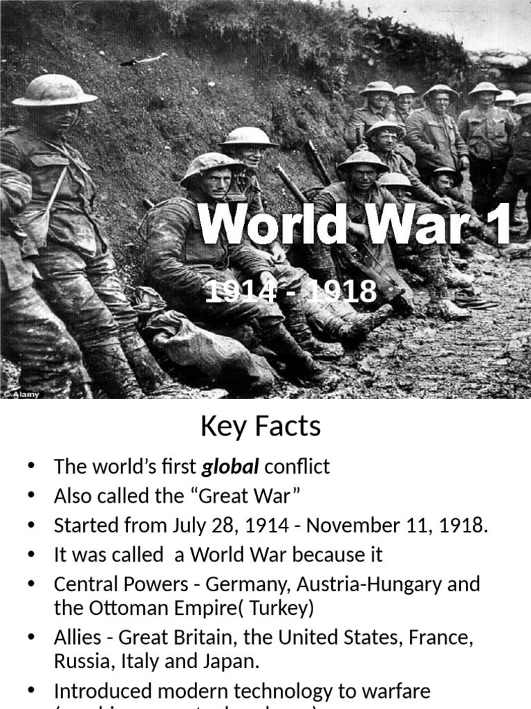 AM HIST - World War I - PPT - Intro and Overview - Edited | PDF | World ...