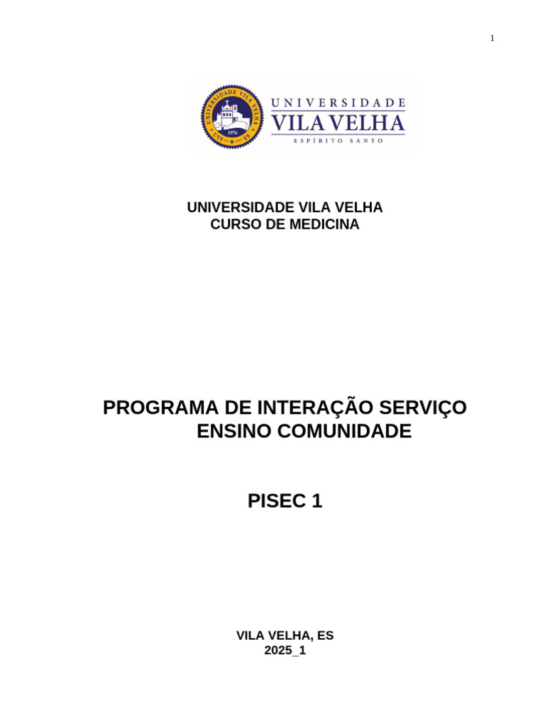 Caderno PISEC 1 2025.1 | PDF | Águas residuais