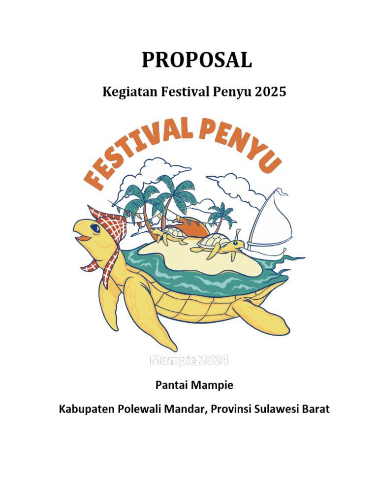 Proposal Festival Penyu 2025 Umum | PDF