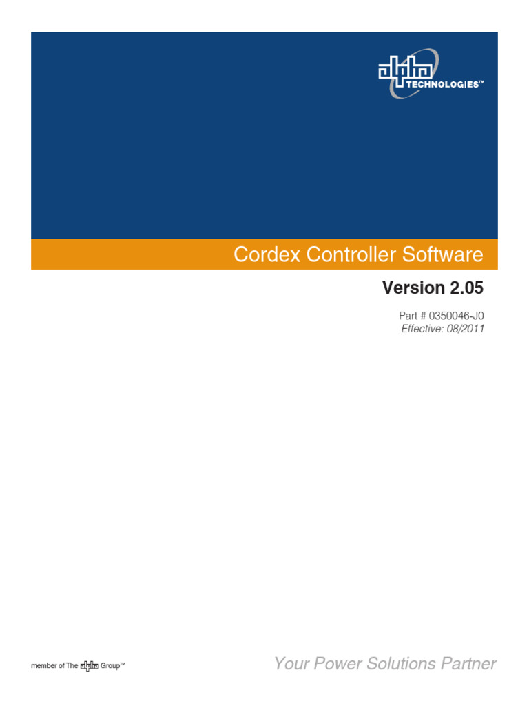 Cordex Controller Software Manual | PDF | Programmable Logic Controller | Rectifier