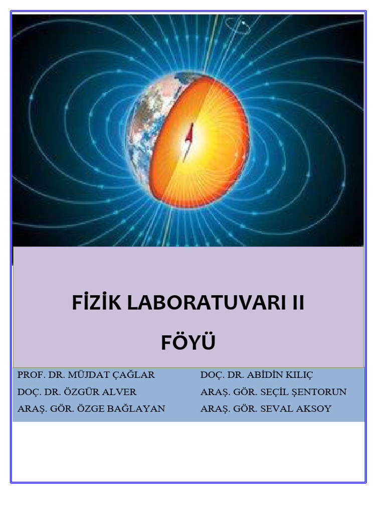 Deney Foyu TR 2024 2025 Bahar Fiz108 Fiz Lab II | PDF