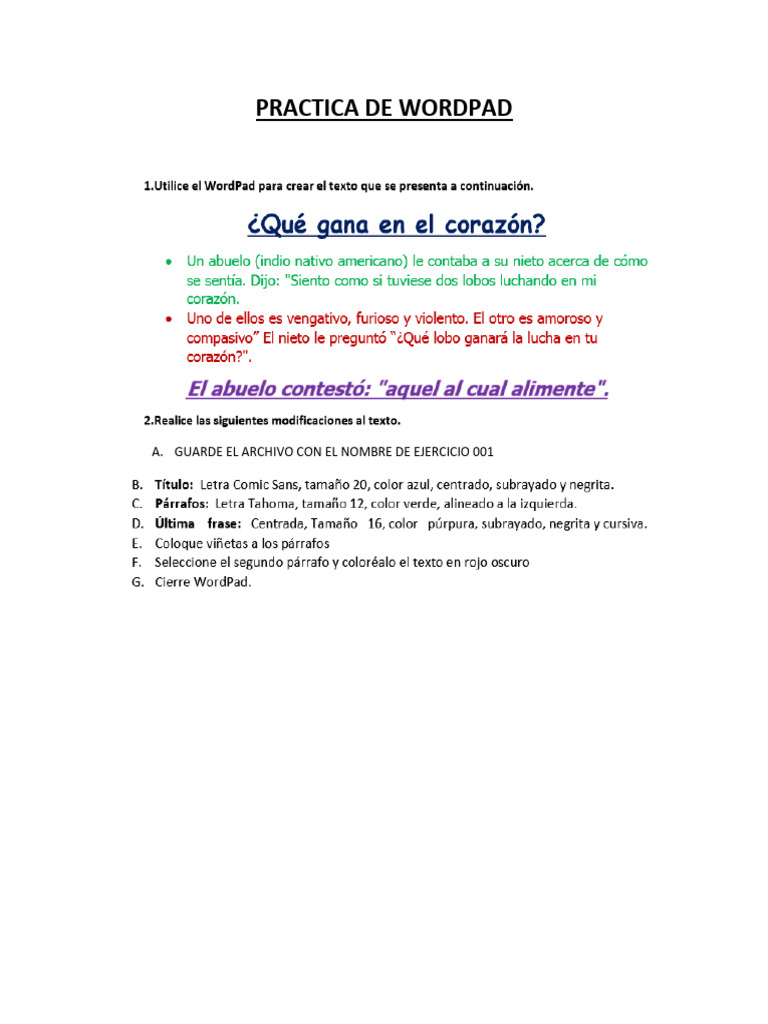 Tarea de Wordpad y Paint | PDF