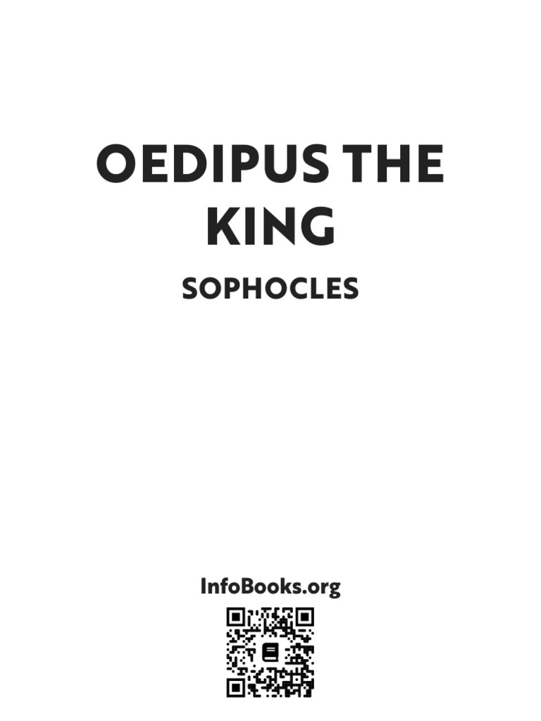 Oedipus The King Sophocles | PDF | Oedipus | Sophocles