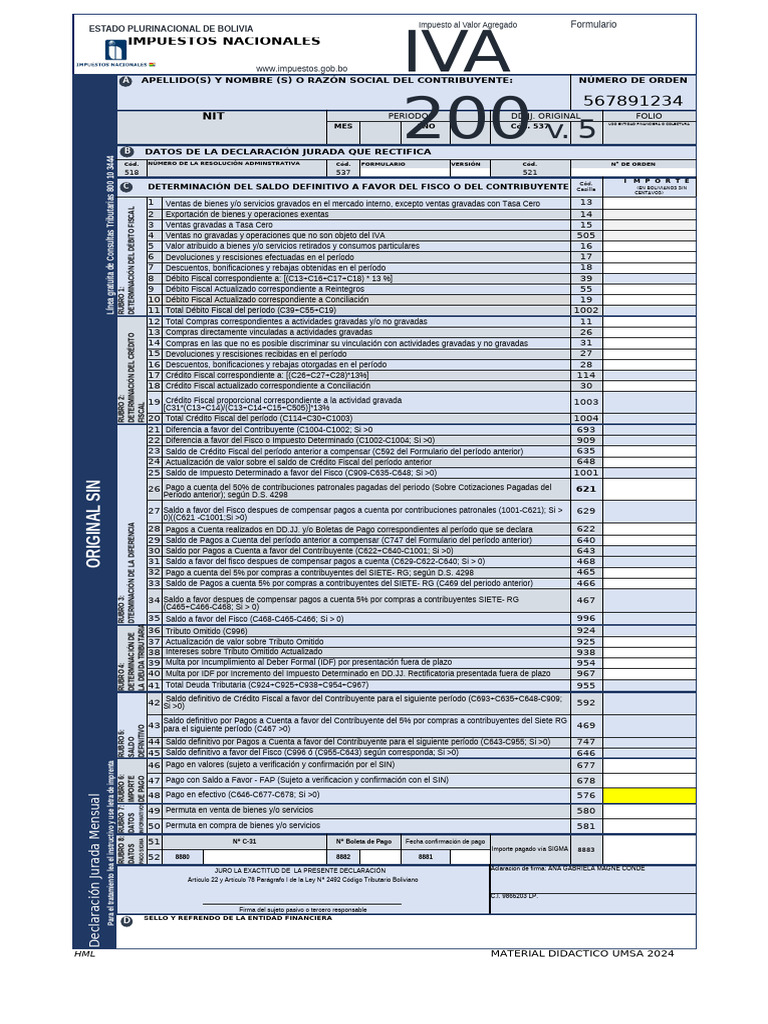 Form 200 | PDF | Impuesto al valor agregado | Impuestos