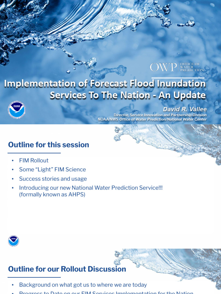 7 NWS Flood Inundation Mapping FIM Servcies and NWPS Implementation ...