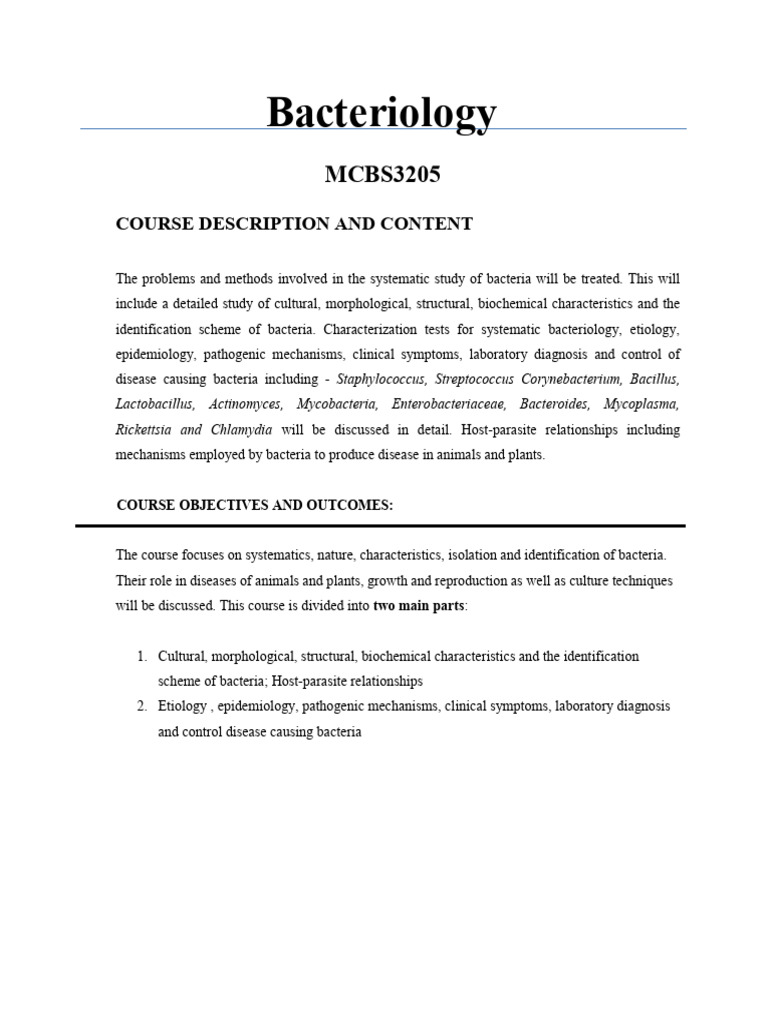 Lesson 01 - Intro STRUCTURE AND MORPHOLOGY OF BACTERIA | PDF | Cell Membrane | Bacteria
