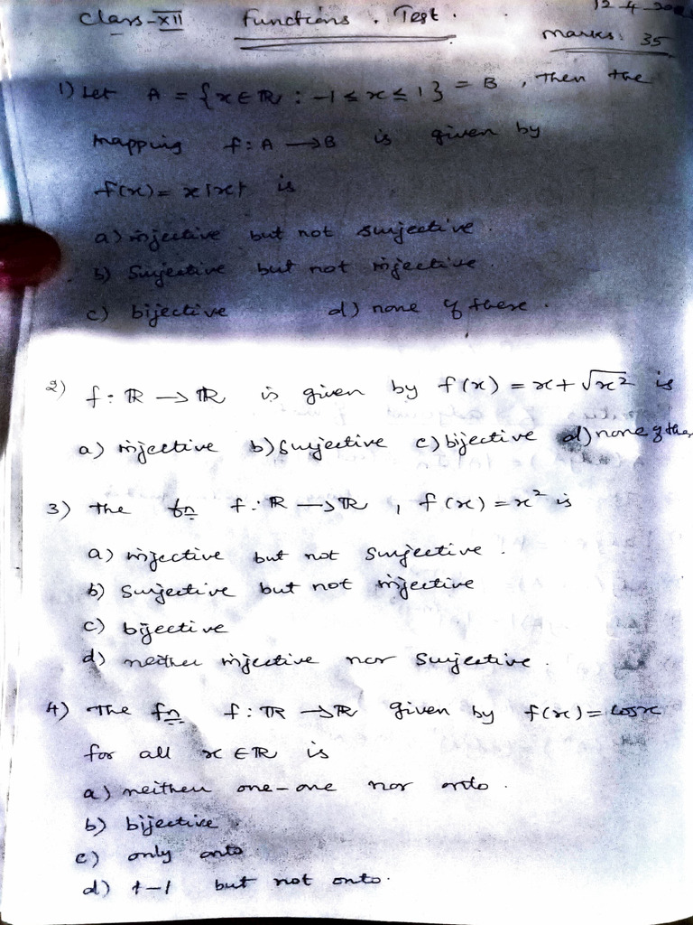 Test Functions | PDF