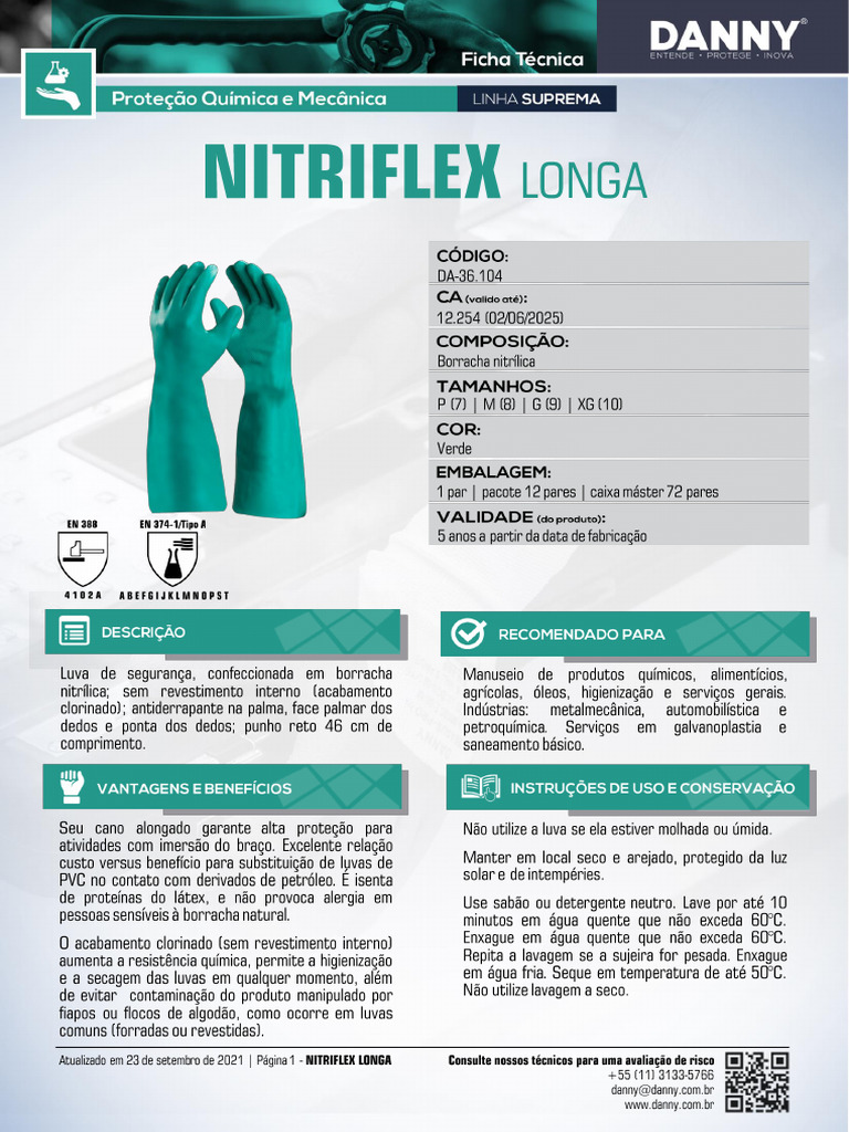 Ficha Tecnica Nitriflex Longa Da36104 | PDF