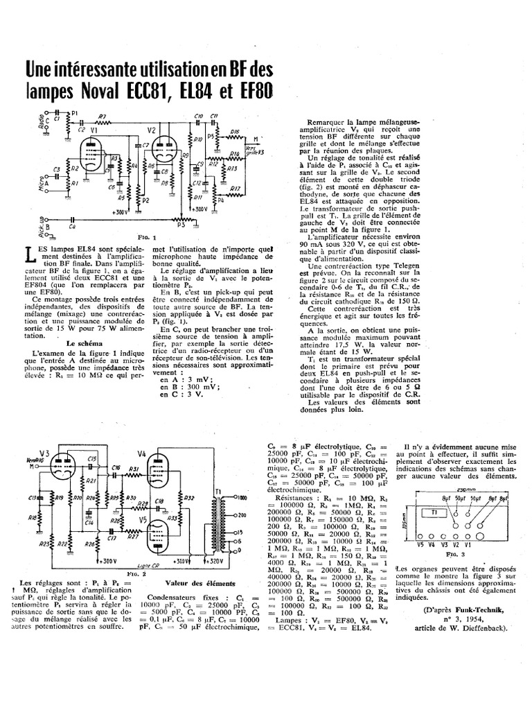 25271412ampli PP El84 Ecc81 Ef80 PDF | PDF
