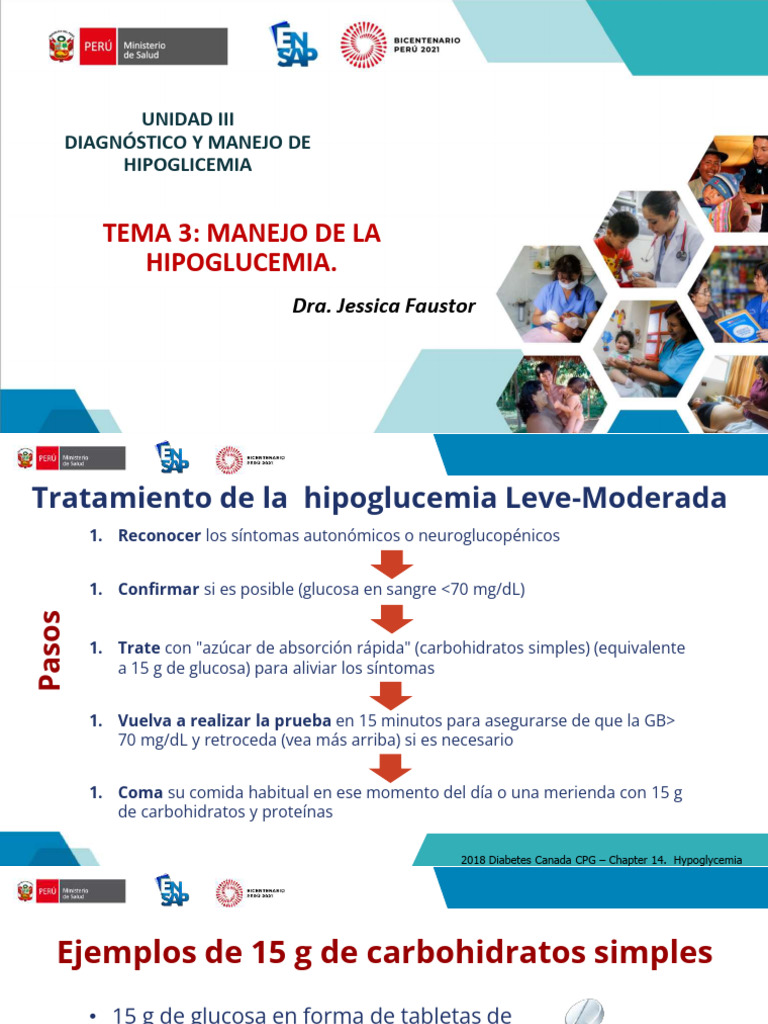 Manejo y Tratamiento de Hipoglucemia | PDF | Diabetes | Hipoglucemia