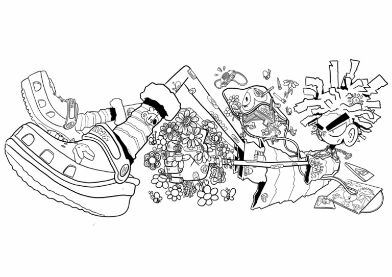 Mural Coloring Page | PDF
