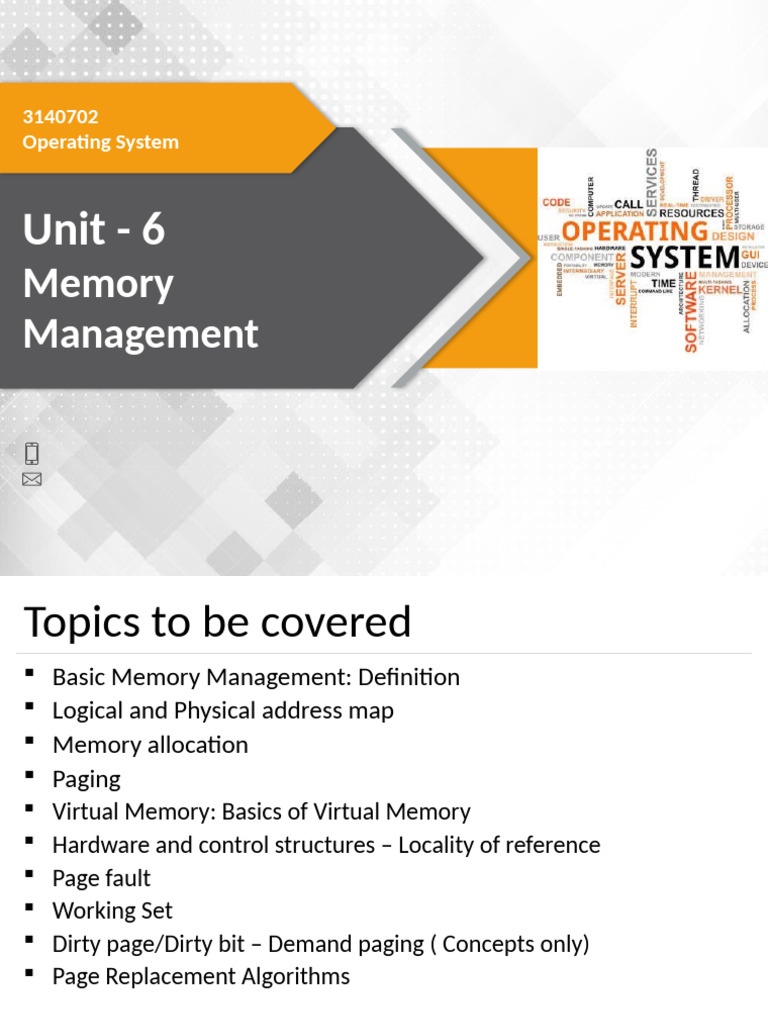 OS GTU Study Material Presentations Unit-6 22022020065213AM | PDF | Computer Data Storage | Read ...
