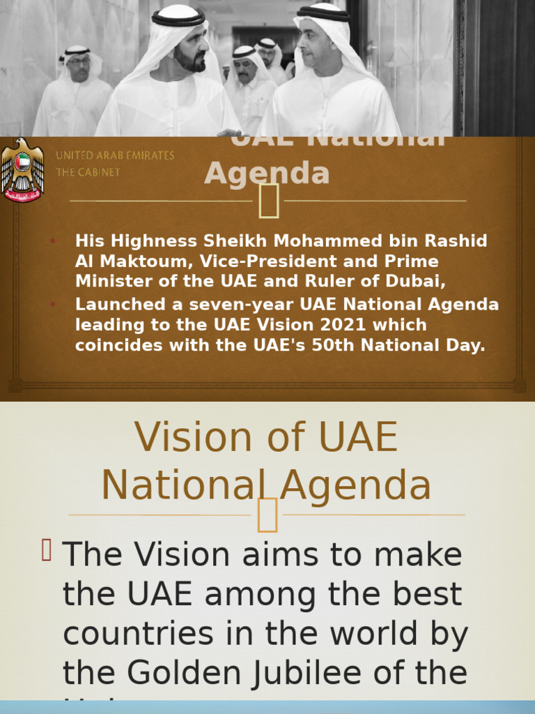 UAE National Agenda for Vision 2021 | PDF | United Arab Emirates ...