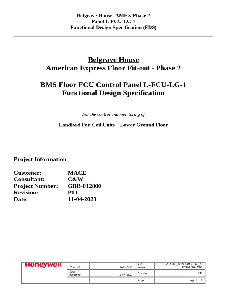 Bms 6700 BGH Amex Ph2 L-Fcu-Lg-1 Fds Rev.p01 | PDF | Ip Address | Computing