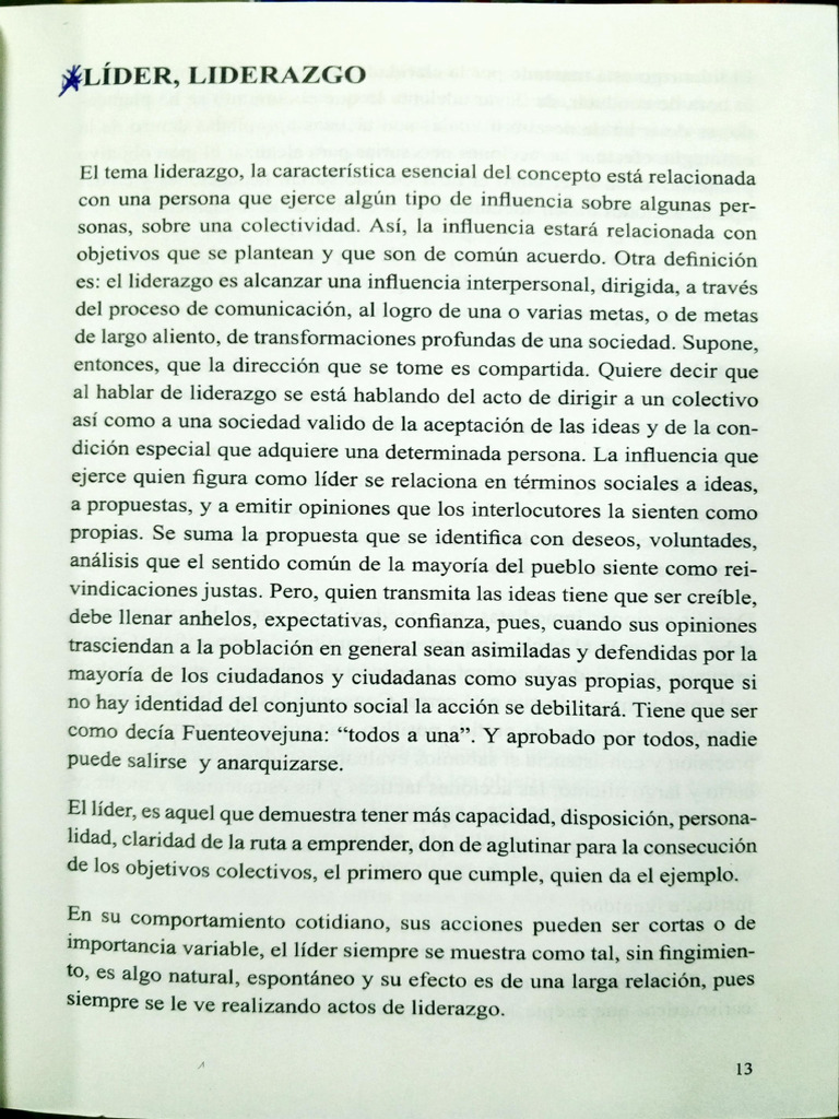 Líder Y Liderazgo Pdf